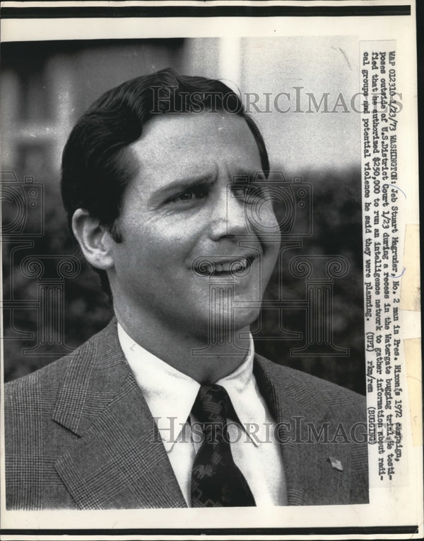 1973 Press Photo Jeb Stuart Magruder Outside District Court for ...