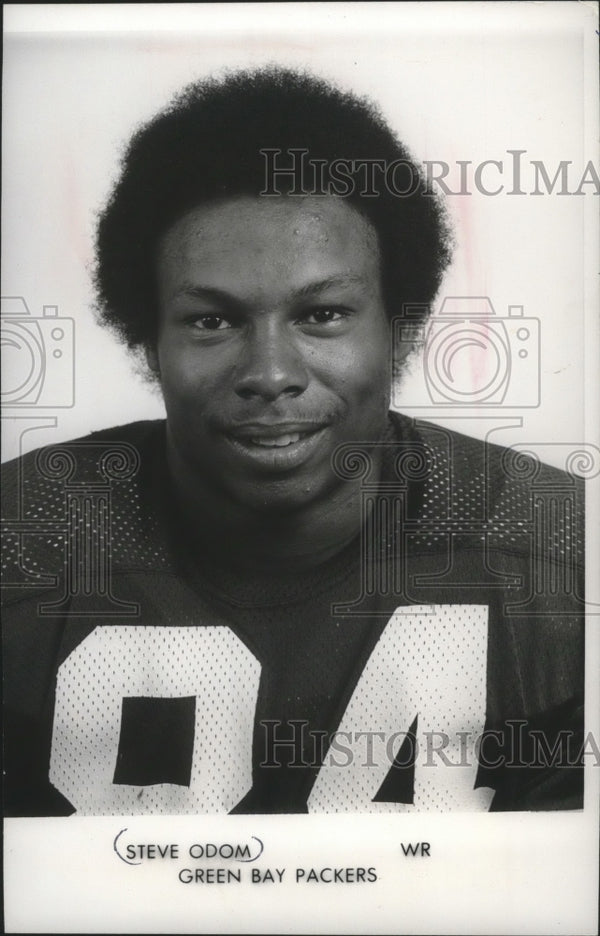 1976 Press Photo Steve Odom of the Green Bay Packers - Historic Images