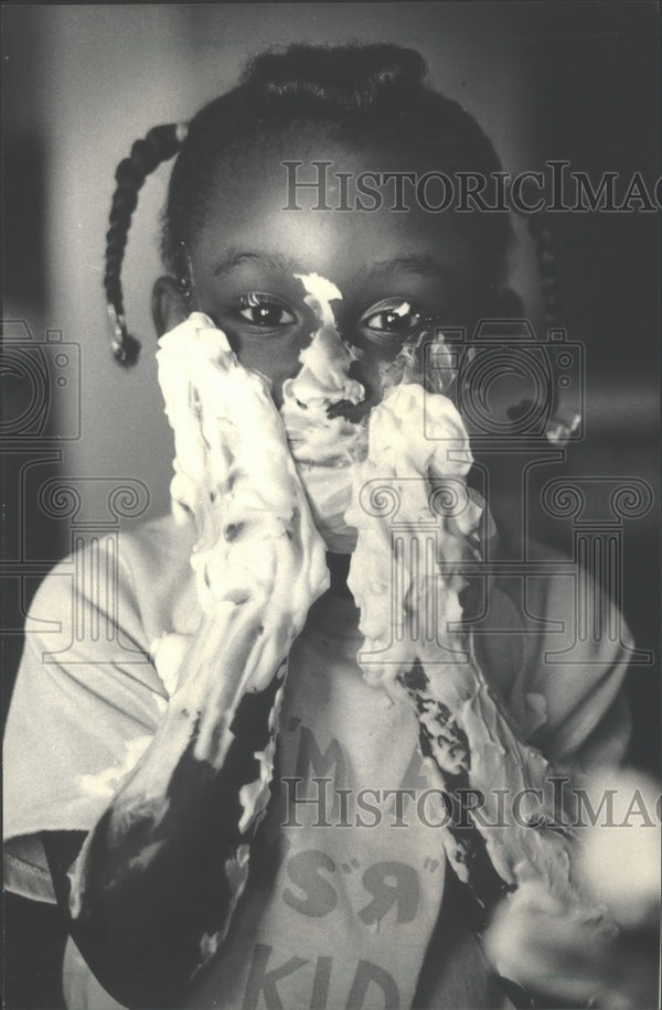 1985 Press Photo Lakiesha Coleman in a Next Door Foundation's "early on ...