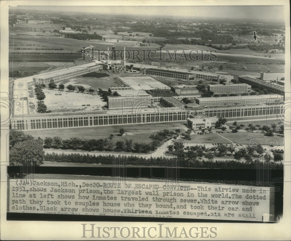 1953 Press Photo Airview Photo Of Jackson Prison - mjb82357 - Historic ...