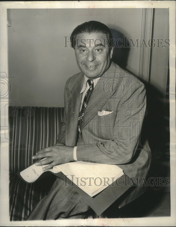 1946 Press Photo Gabriel Pascal, Hungarian-born director of English ...