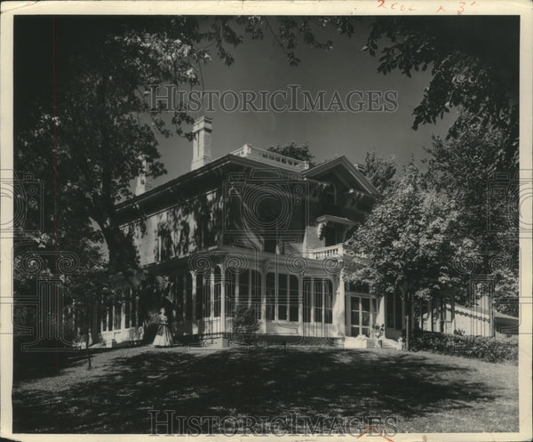 1953 Press Photo Villa Louis, by Hercules Dousman Wisconsin First ...