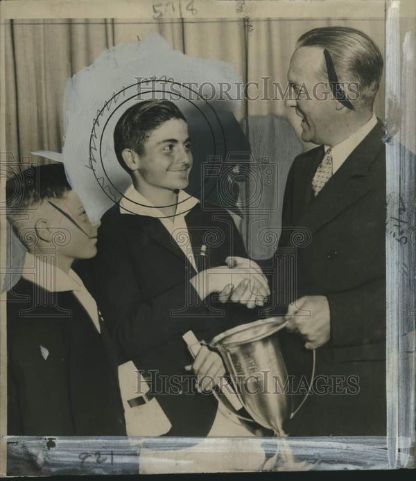 1935 Press Photo Haskell Noyes Jr., C.H.Rasmussen, David Wright, River ...
