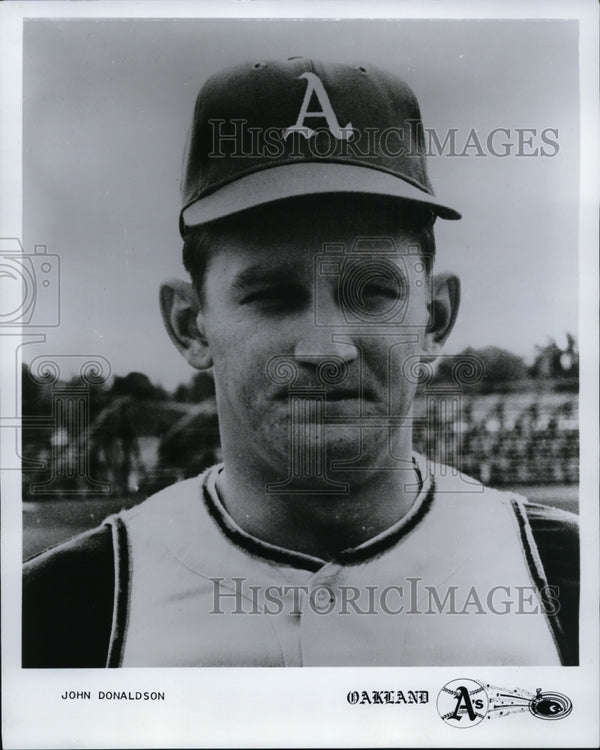 1969 Press Photo John Donaldson to play second base for Oakland ...