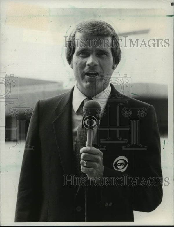 1981 Press Photo CBS Sports - Gary Bender, NCAA Basketball Sportscaster ...