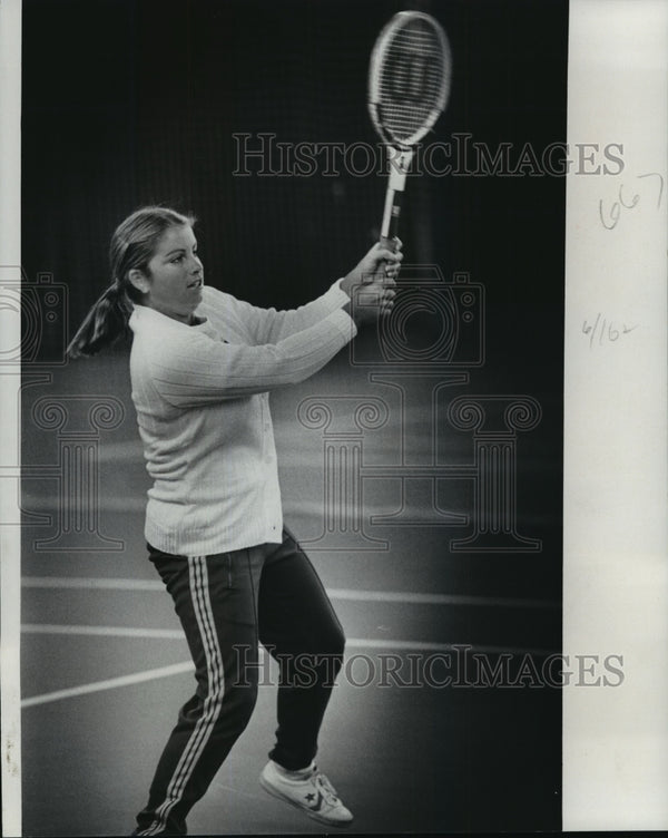 1976 Press Photo Jeanne Evert, Tennis Player, Sister of Chris Evert ...