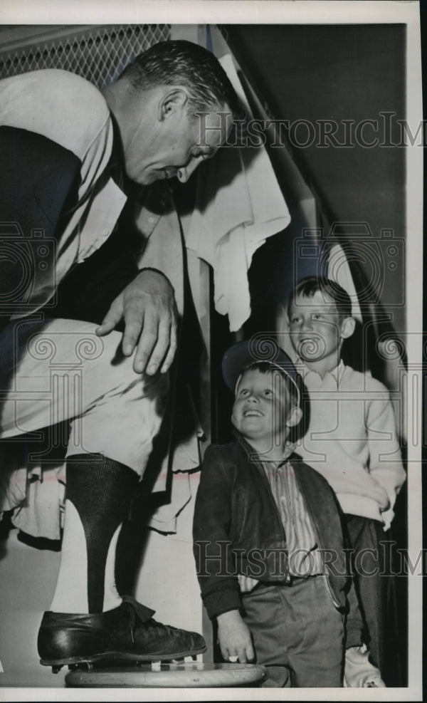 1962 Press Photo Giants baseball's Ed Bailey with his sons, Joe and ...