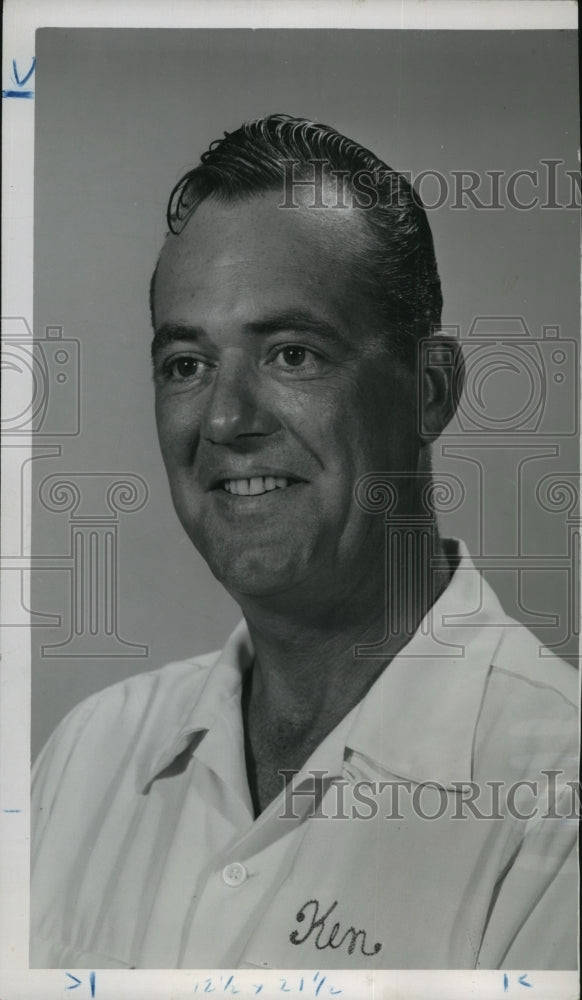 1963 Press Photo Hall Of Fame Baseball Player Ken Keltner In Bowling S ...