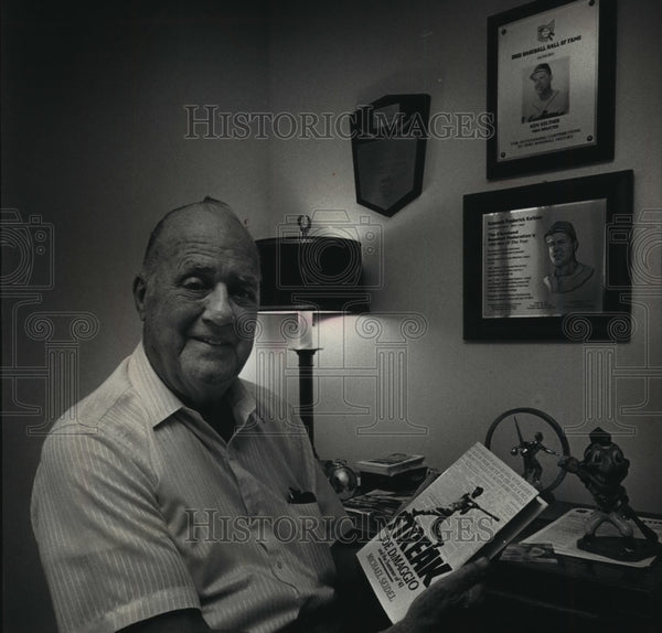 1991 Press Photo Former Cleveland Baseball Player Ken Keltner And ...
