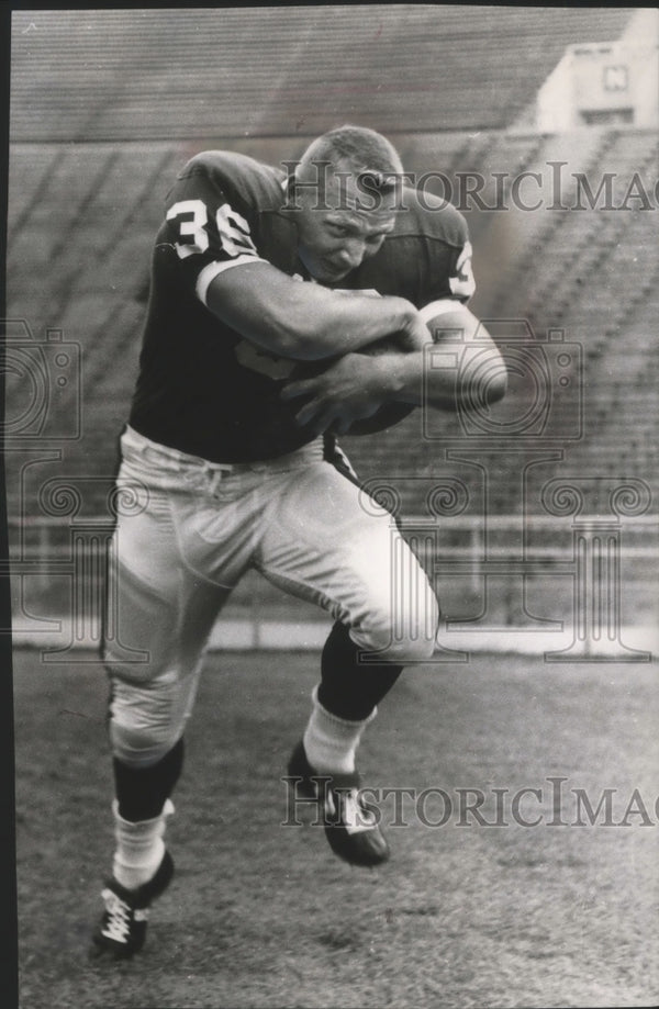 1961 Press Photo University Of Wisconsin Football Team Fullback Neil F ...
