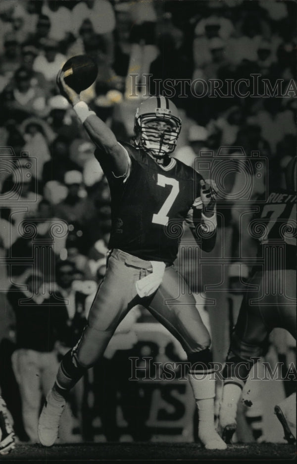 1989 Press Photo Green Bay Packer's Quarterback Don Majkowski ...