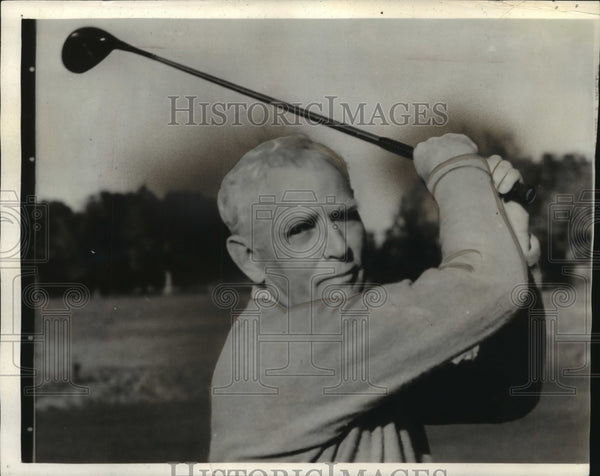 1939 Press Photo Clark Griffith, Washington Senators Old Fox golfing in ...