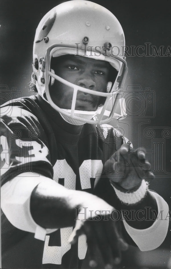 1974 Press Photo University of Wisconsin freshman football player ...