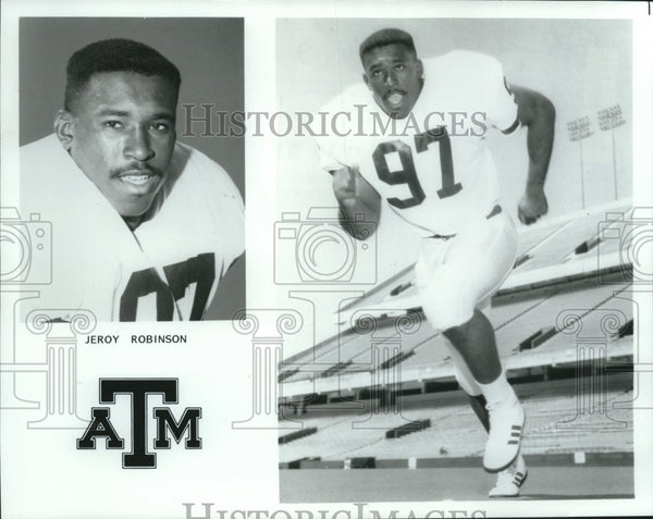 1990 Press Photo Texas A&M Linebacker Jeroy Robinson - mjt14698 ...