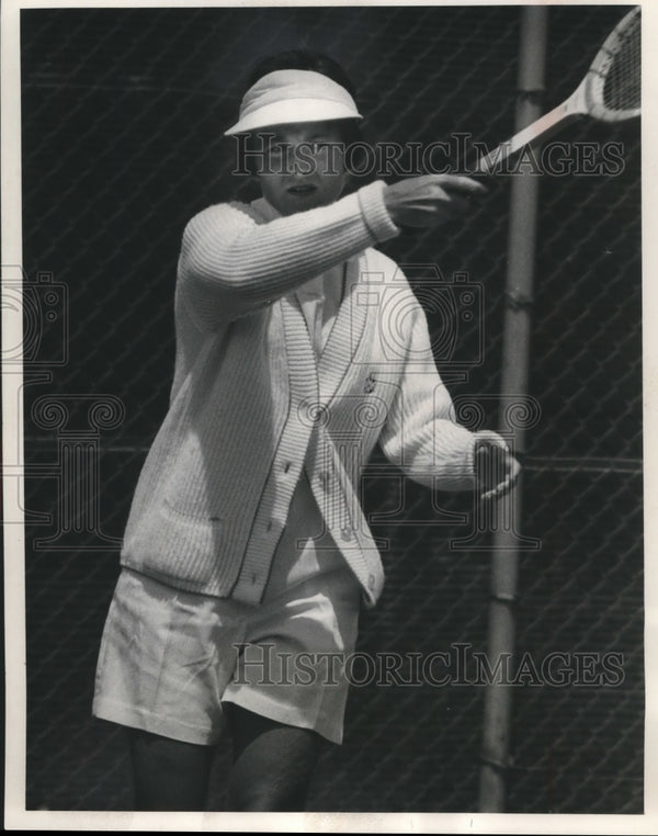 1963 Press Photo Tennis player, Nancy Richey, seeded first in Western ...