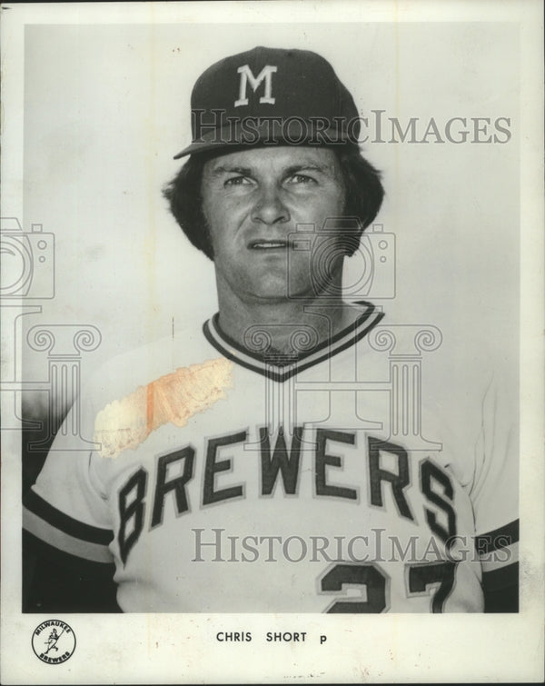 1973 Press Photo Milwaukee Brewers baseball pitcher, Chris Short ...