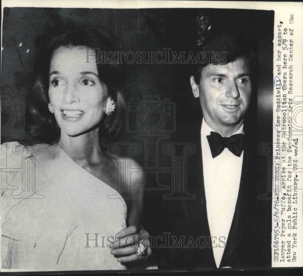 1976 Press Photo Princess Lee Radziwill Attends Metropolitan Opera, N.Y ...