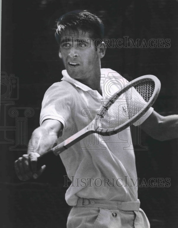1965 Press Photo Tennis star Marty Rissen at the Western Open ...