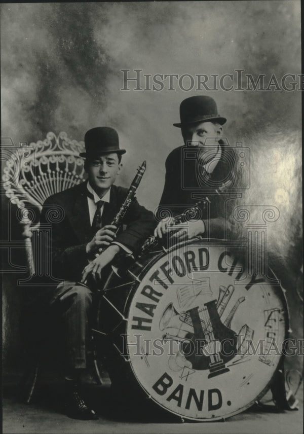 1992 Press Photo Frank Zunker and Frank Haupert of the Hartford City ...