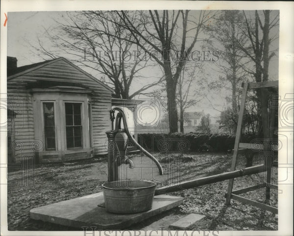 1955 Press Photo the water pump where Helen Keller learned her first ...