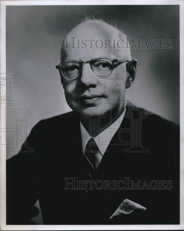 1962 Press Photo H.Stuart Harrison President of Cleveland Cliffs Iron ...