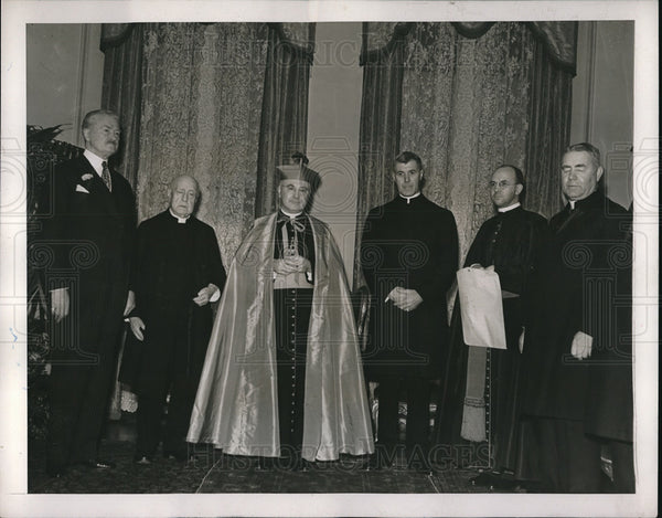 1939 Press Photo George MacDonaldPapal Knight, Msgr Michael Lavelle ...