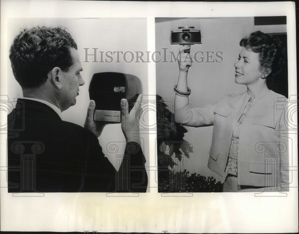 1962 Press Photo Panoramic Camera Activated By Hand Held Pistol Grip ...