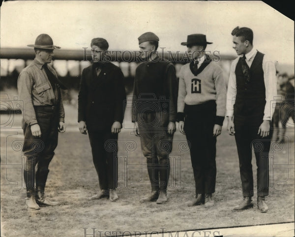 1918 Press Photo Commandant Chas Beyer of West Tech High School with 4 ...