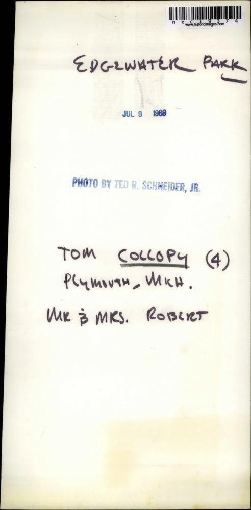 1969 Press Photo Tom Collopy in Edgewater Park Plymouth, MICH ...