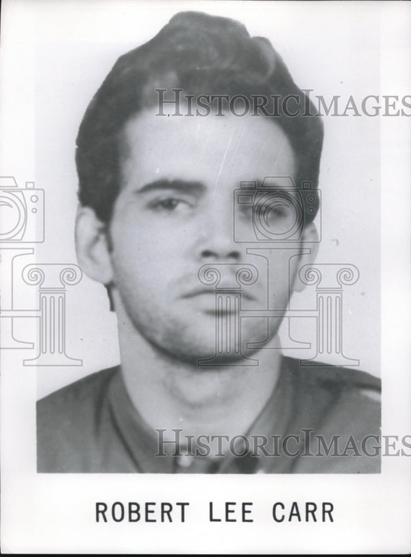 1968 Press Photo Robert Lee Carr, Wanted Fugitive - Historic Images