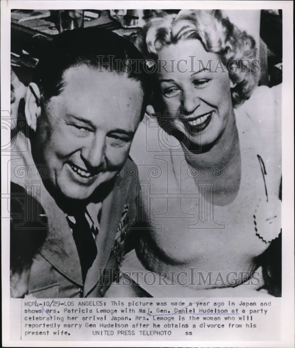 1953 Press Photo Patricia Lemoge To Marry Maj Gen Daniel Hudelson In ...