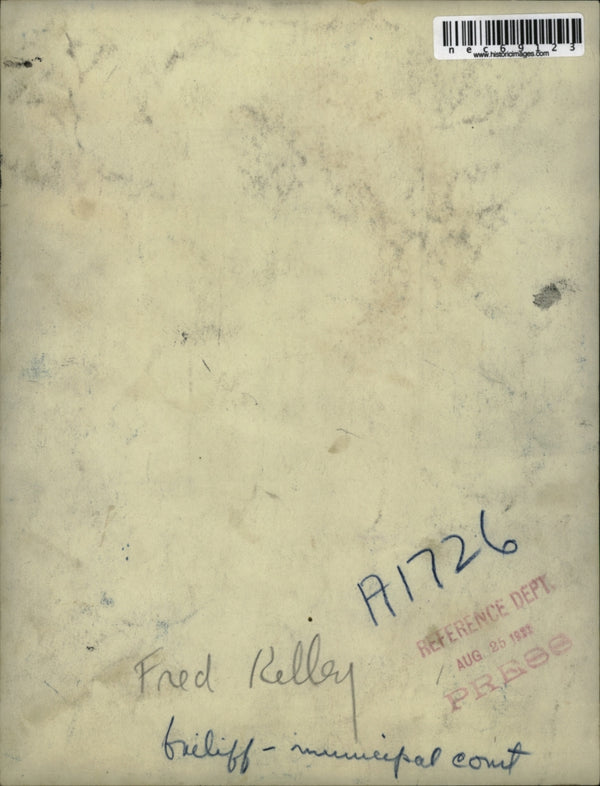 1922 Press Photo Municipal Court Bailiff Fred Kelley - nec69123 ...