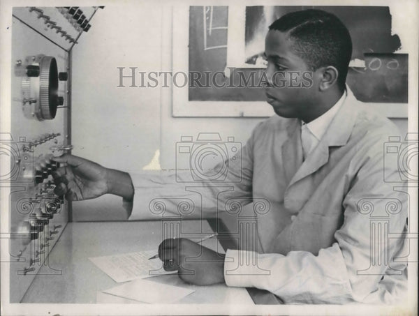 1962 Press Photo Edward Coaxum Teen of the Week - Historic Images