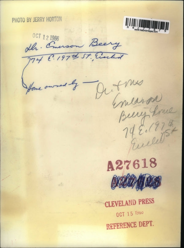 1966 Press Photo Mr. Emerson Beery - Historic Images