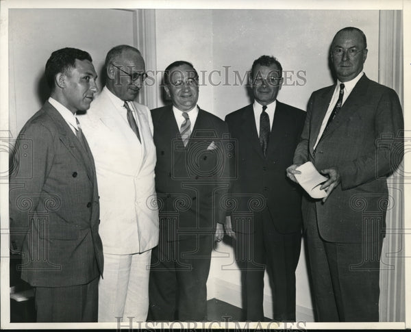 1941 Press Photo Joseph Weiner, Leasing Roesenwald, Emil Reive, Sidney ...
