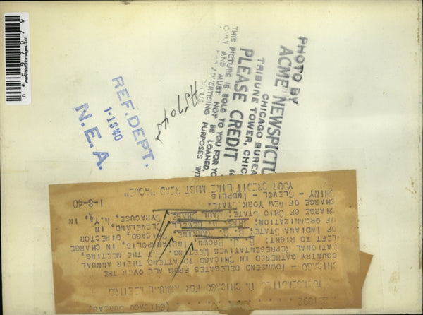 1940 Press Photo B J Brown, B G Rankine, Charles Newell, Paul Chase in ...