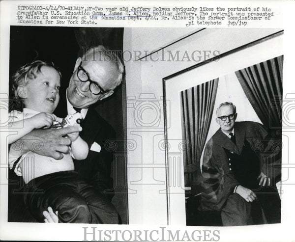 1970 Press Photo Dr. James Allen Jr.'s Portrait - Historic Images