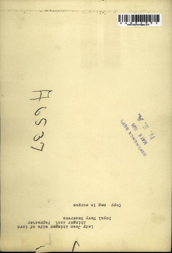 1926 Press Photo Lady Jean Abinger Lord Paymaster Royal Navy Reserves ...