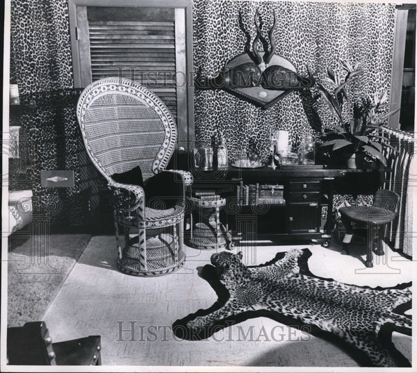 1967 Press Photo Higbee & Celanese House Interior - Historic Images