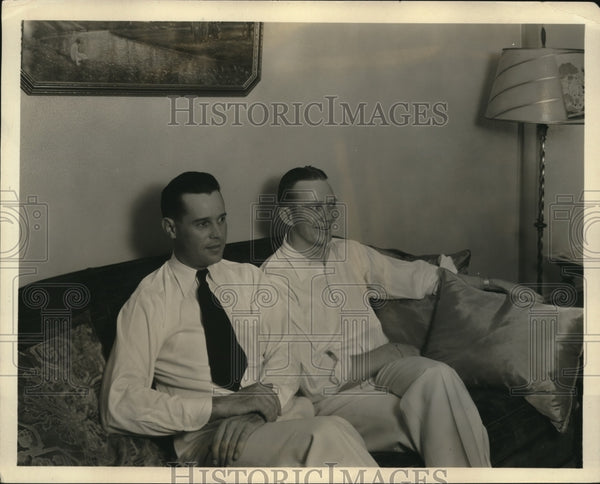 1929 Press Photo of Forrest O'Brine and Dale Jackson. - Historic Images