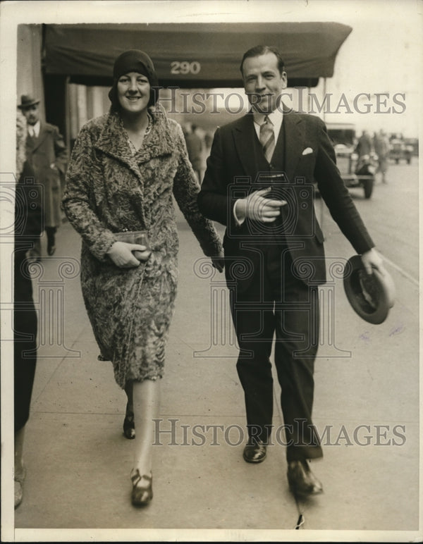 1930 Press Photo NYC Doris Borden & Mark H Haight on Park Avenue ...