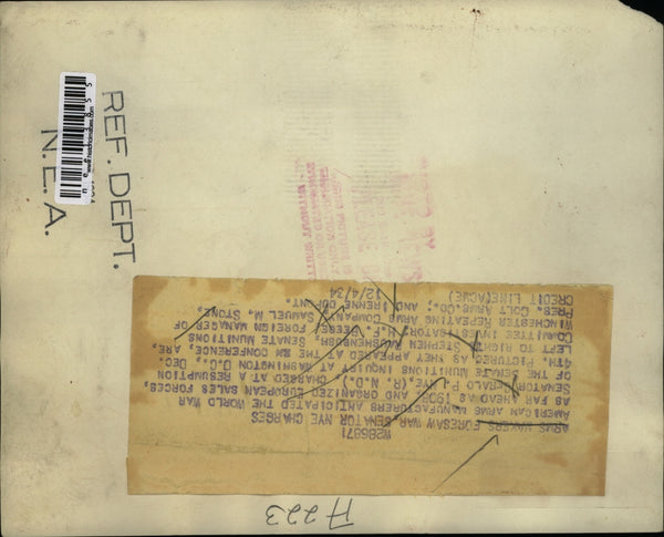 1934 Press Photo Arms Makers Foresaw War Senator Gerald Nye Charged at ...