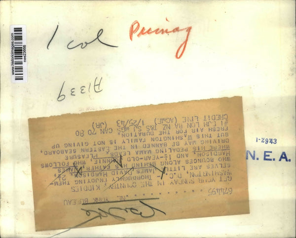 1943 Press Photo James David Hardison, James Hardison & Johnnie on ...