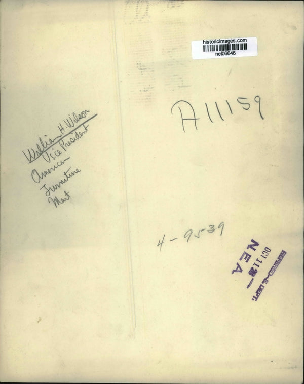 1928 Press Photo William H. Wilson Vice President of American Turnitin ...