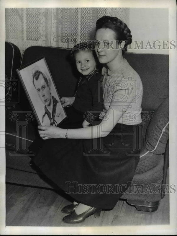 1942 Press Photo Anna Maria Mason Wife of Pilot Donald Mason of Rhode ...