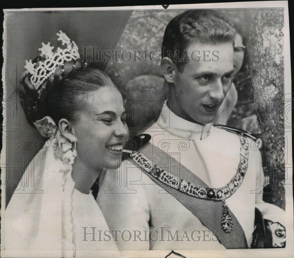 1964 Press Photo Amadeo Duke of Aosta of Italy and Princess Claude of ...