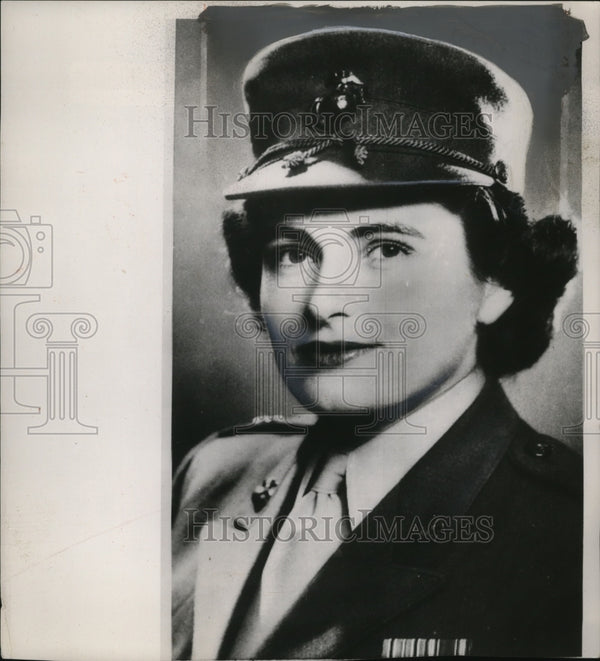 1953 Press Photo Portrait of Lieutenant Colonel Julia Hamblet ...