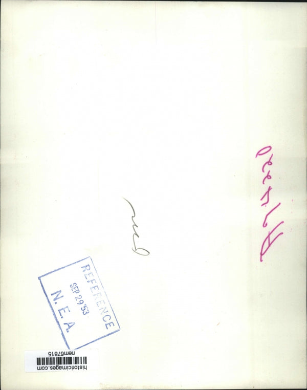 1953 Press Photo Maj.Gen and Mrs. William F Dean arrived from Travis ...