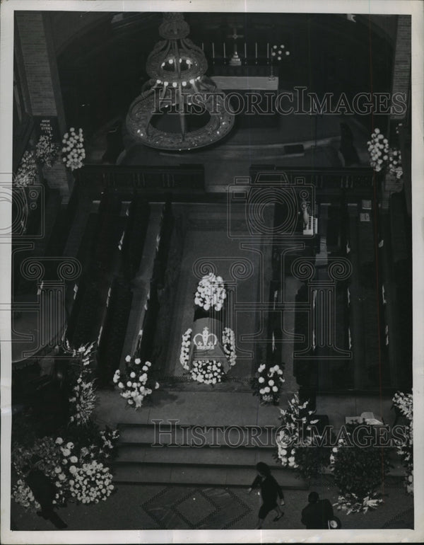 1947 Press Photo New York Dr Nicholas Butler Funeral St Paul's Chapel ...