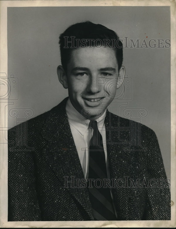 1939 Press Photo Billy Dowling, 1939 Cleveland Press Junior Tennis cha ...